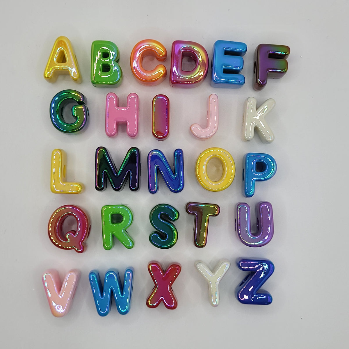 Alphabet Letters Opal Acrylic Beads - Random Colors! – Creative City ...