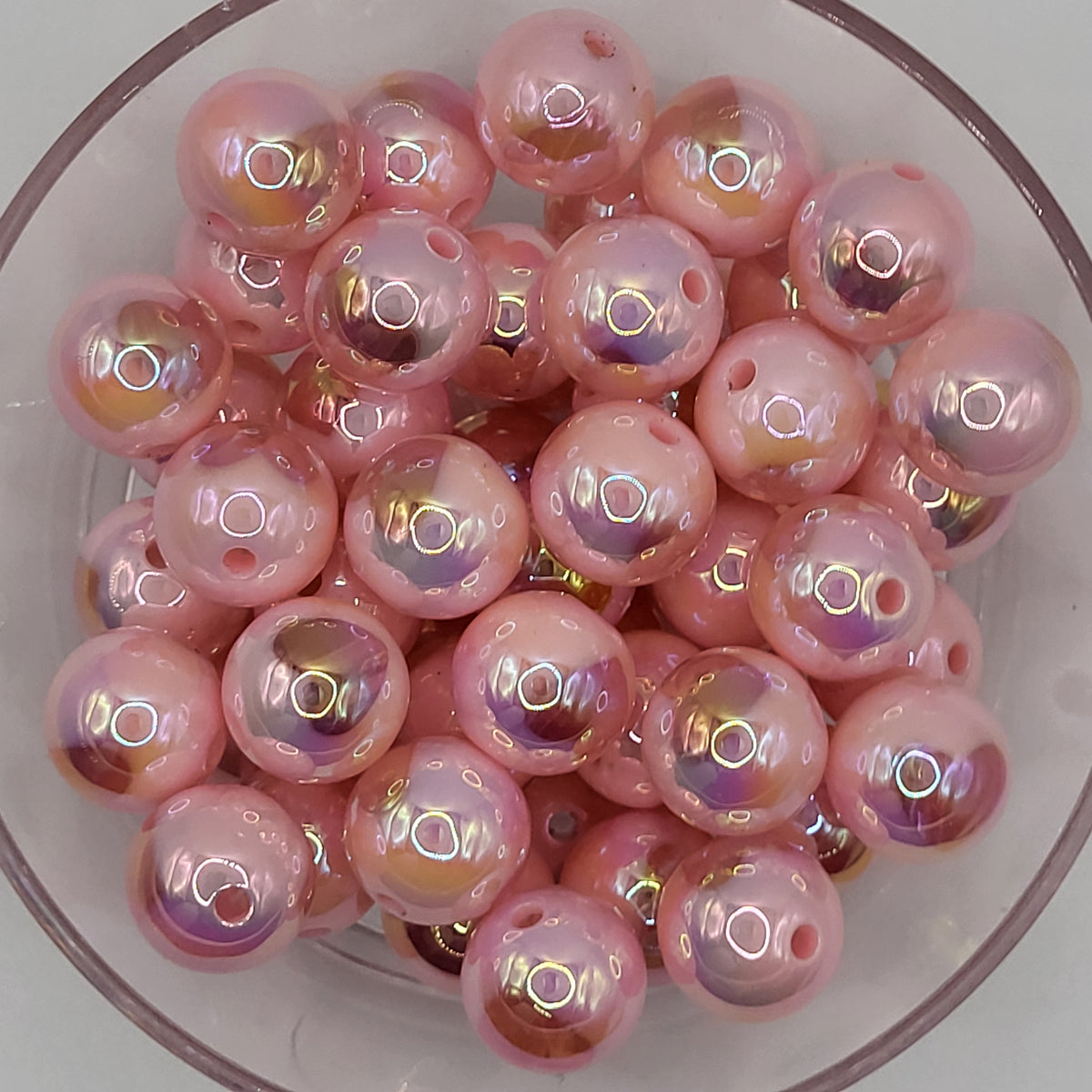Light Pink Heart Opal 16mm Solid ACRYLIC Beads – Creative City Designs